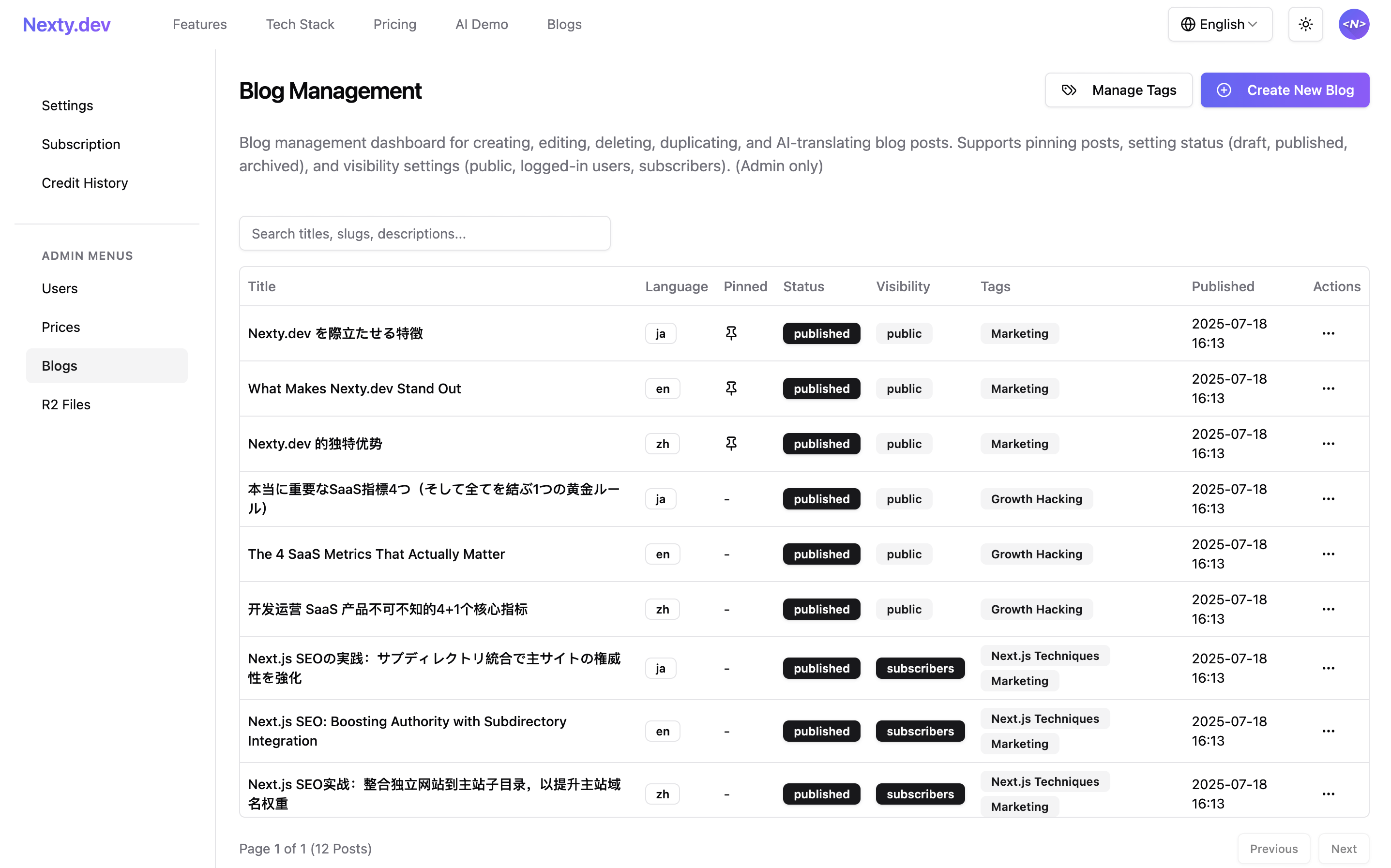 NEXTY.DEV - A Modern Next.js Full-Stack SaaS Template